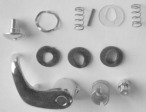 73-87ChevyTrucks.com: 1980-91 Vent Window Latch Kit (w/ pushbutton)